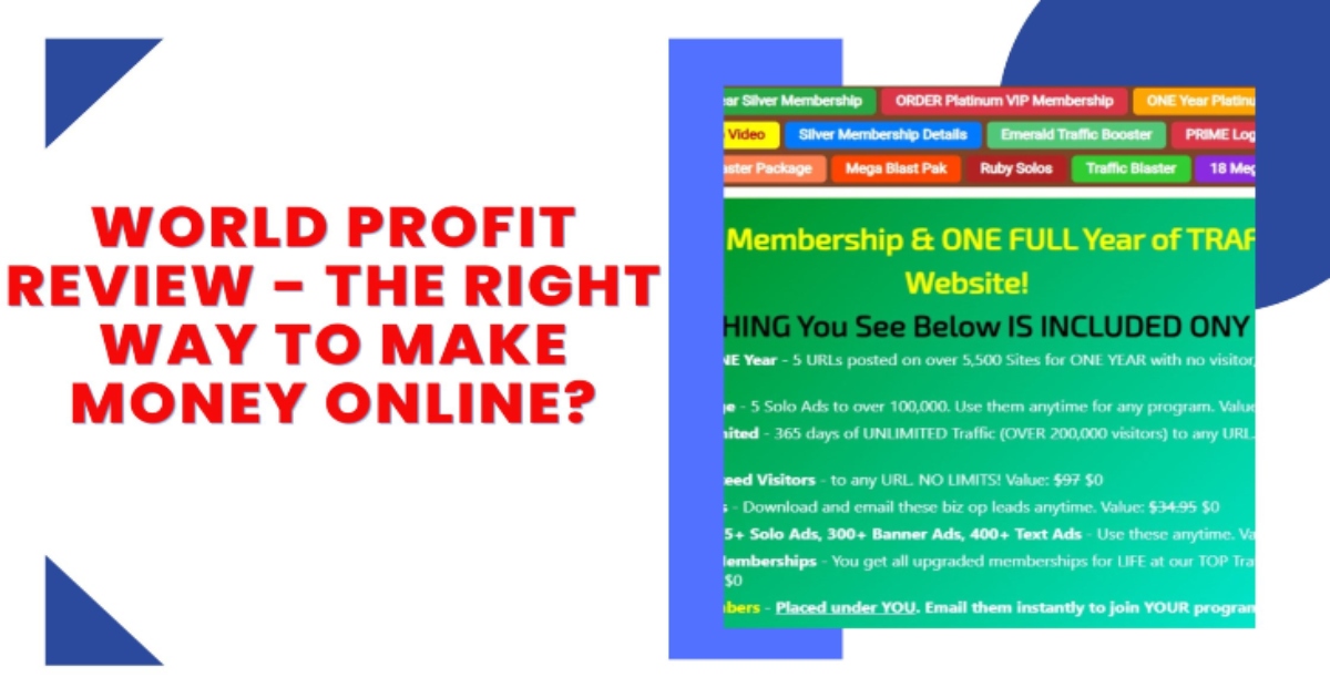 World Profit Review - Not For Everyone! | RoopeshGovind